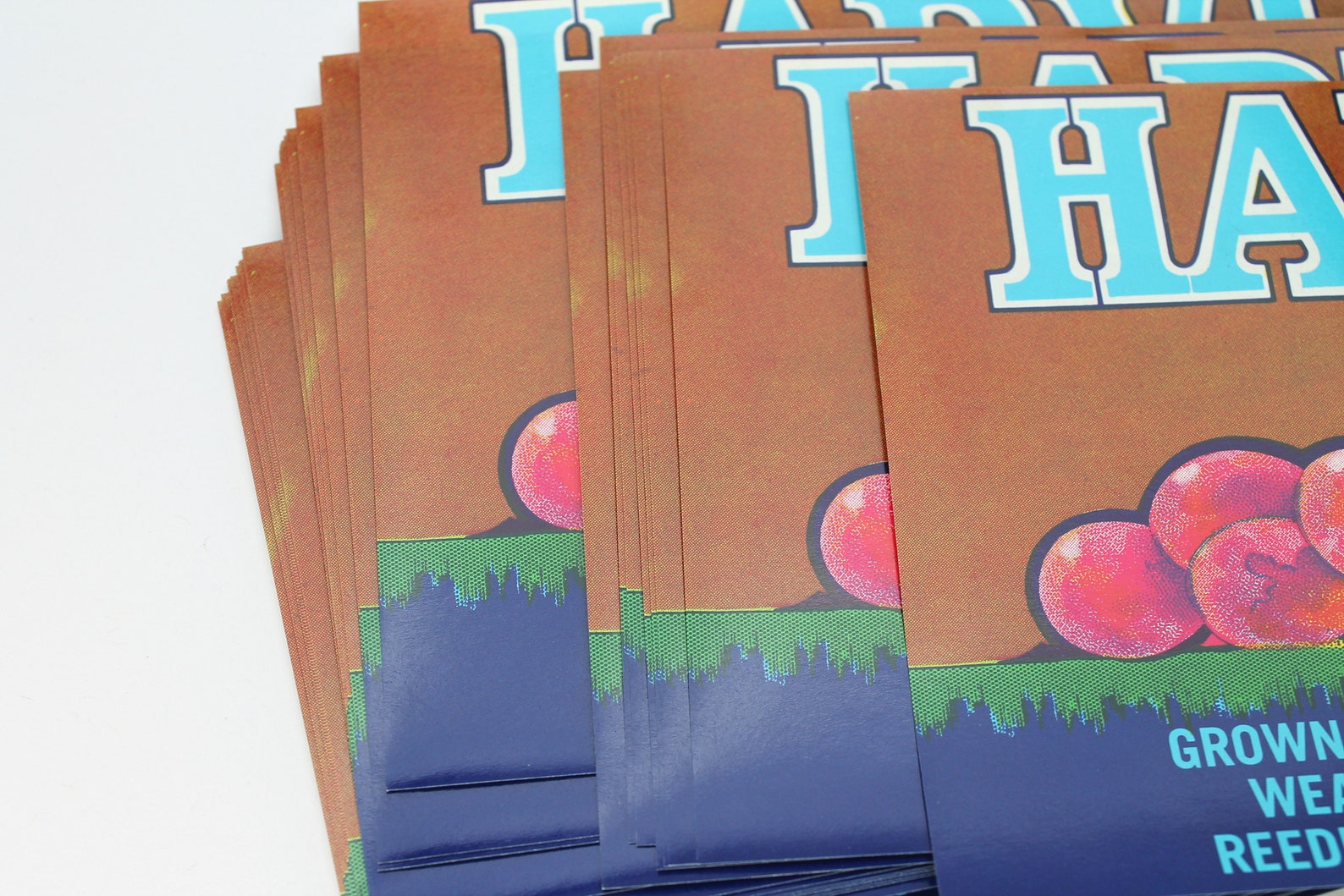 Vintage Grape Labels Harvest Moon Fruit Crate Labels | Etsy