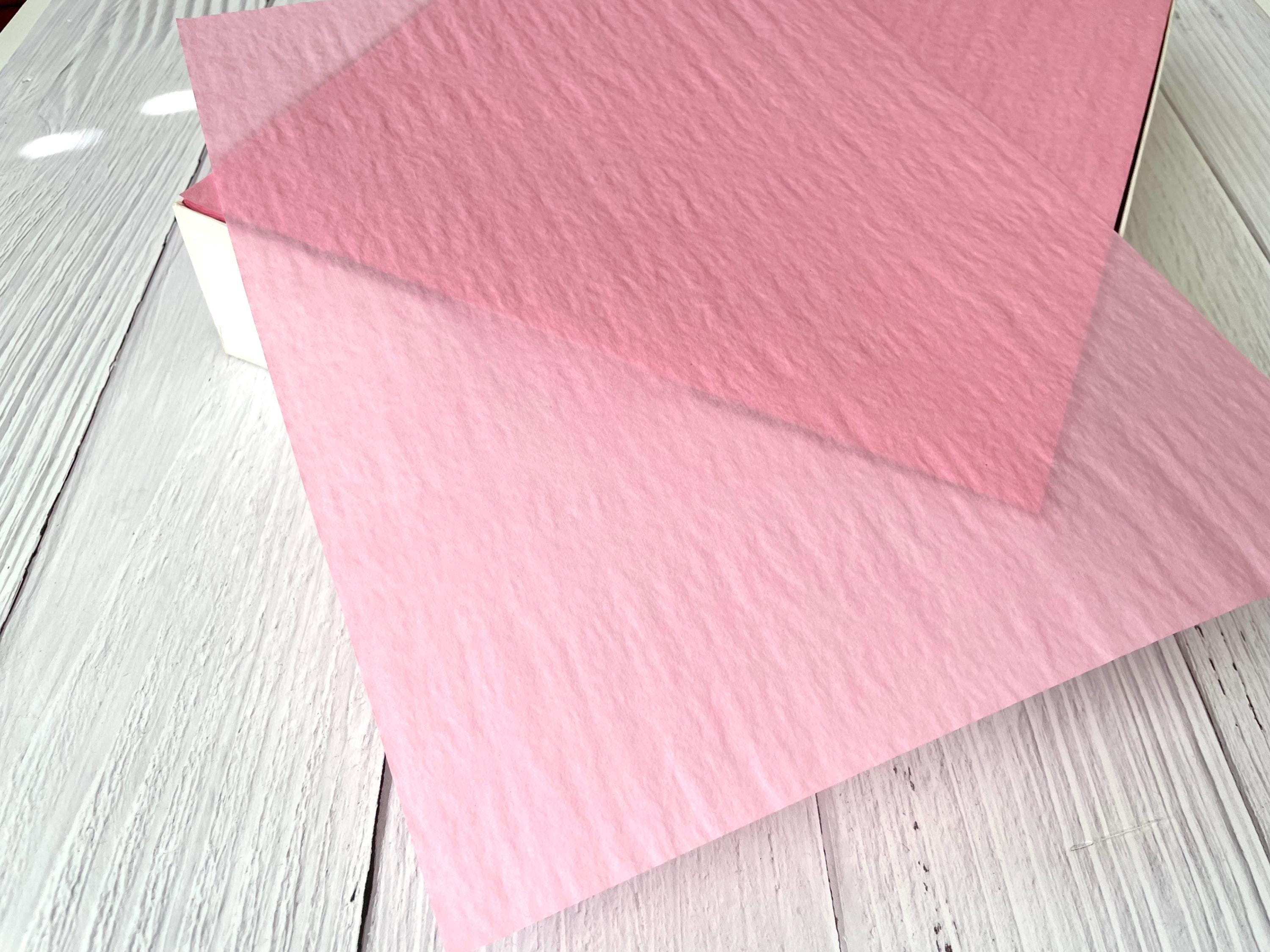 Vintage Pink Onion Skin Paper - Sphinx Esleeck, Letter Size 8.5