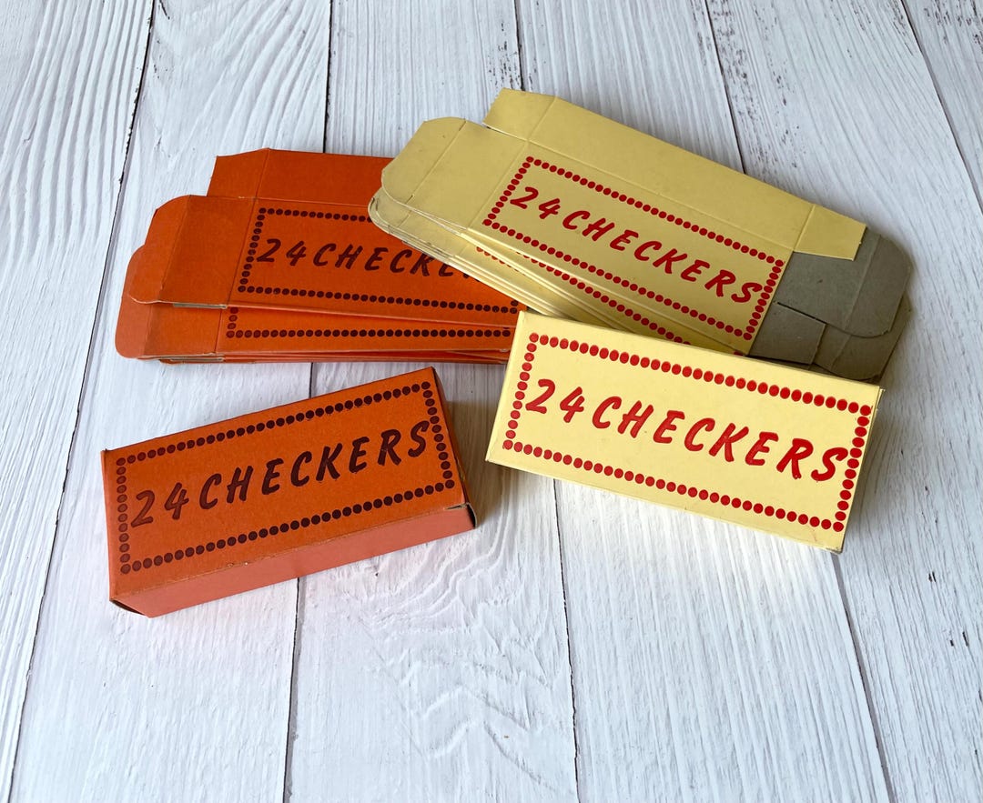 Unused Vintage Checkers Boxes - Etsy