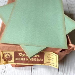 Vintage Mimeograph Paper - Etsy