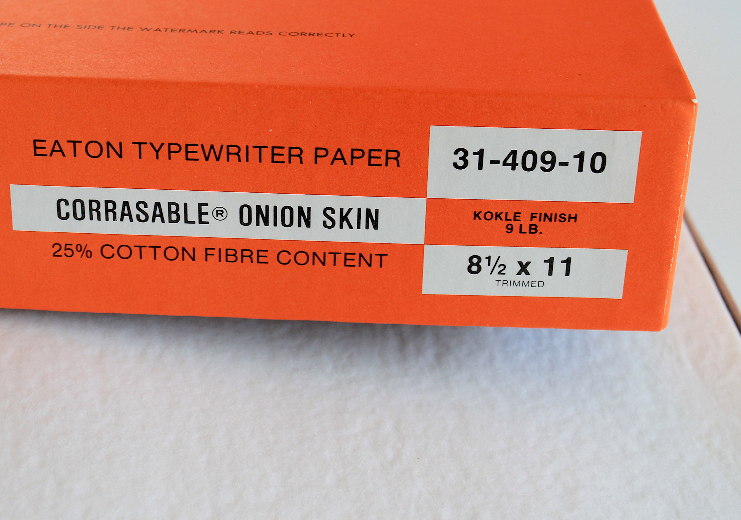 Vintage Eaton's Onion Skin Paper With Kockle Finish - Letter, Folio or ...
