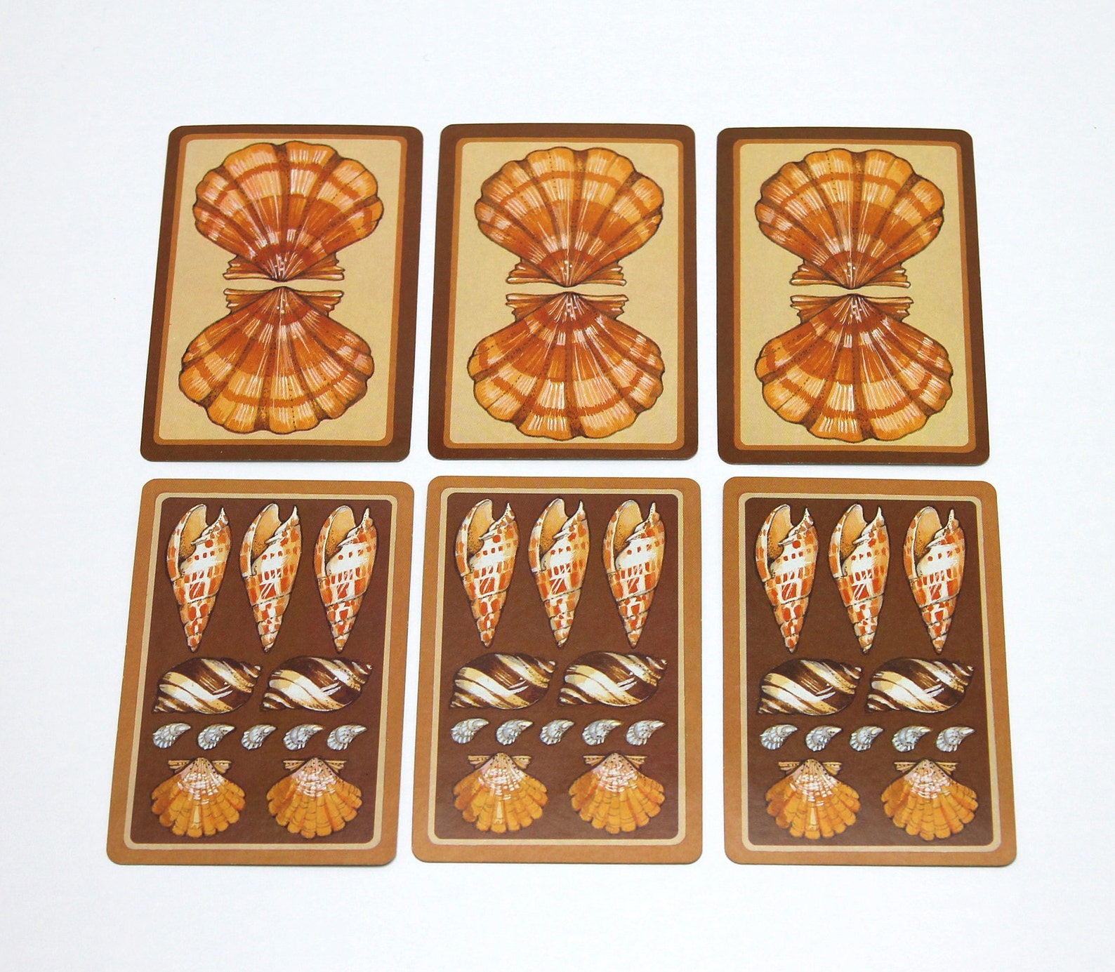 Vintage Playing Cards with a Beach theme Shells | Etsy