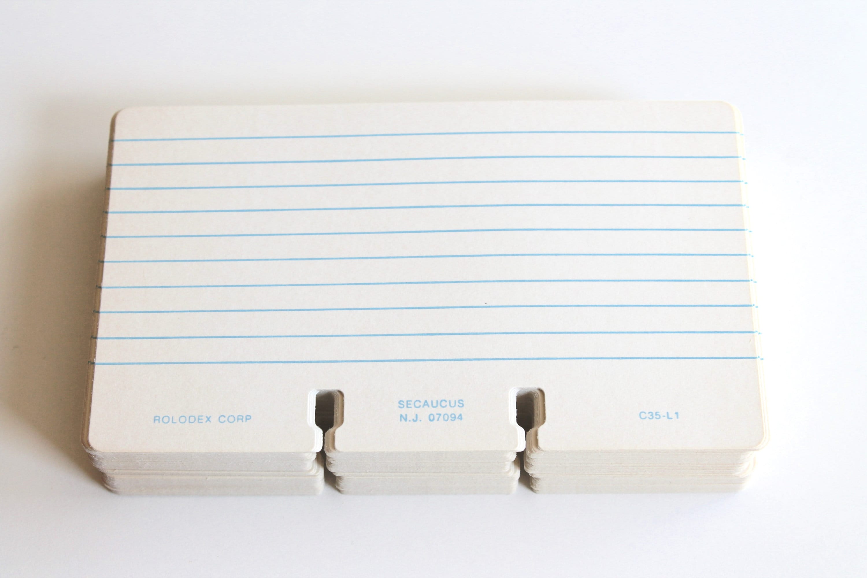 Vintage Lined Rolodex Cards - Large - Etsy