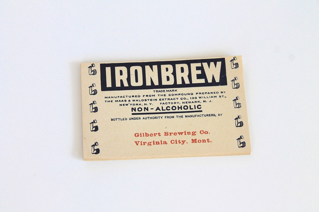 Vintage Soda Labels - Iron Brew - Etsy