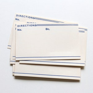 Vintage Pharmacy Rx Labels - Blank - Etsy