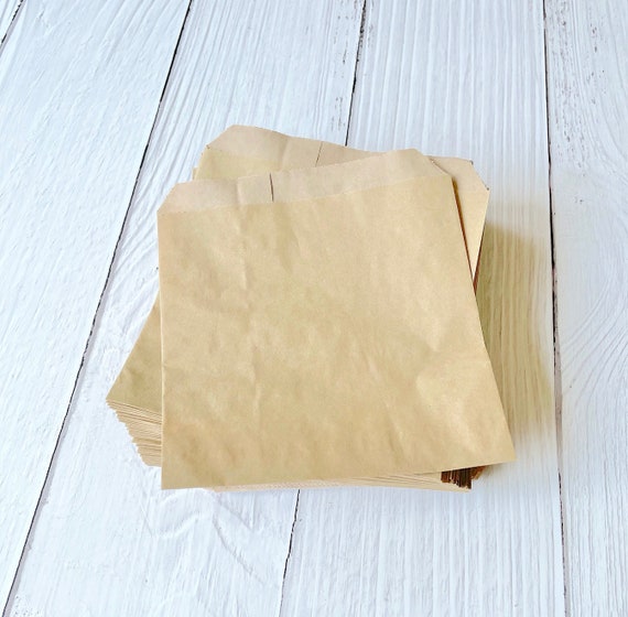 Small Brown Flat Paper Bags - Etsy