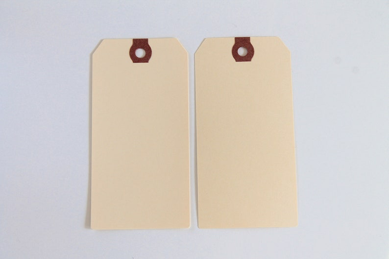 Reinforced Manila Tags - Etsy