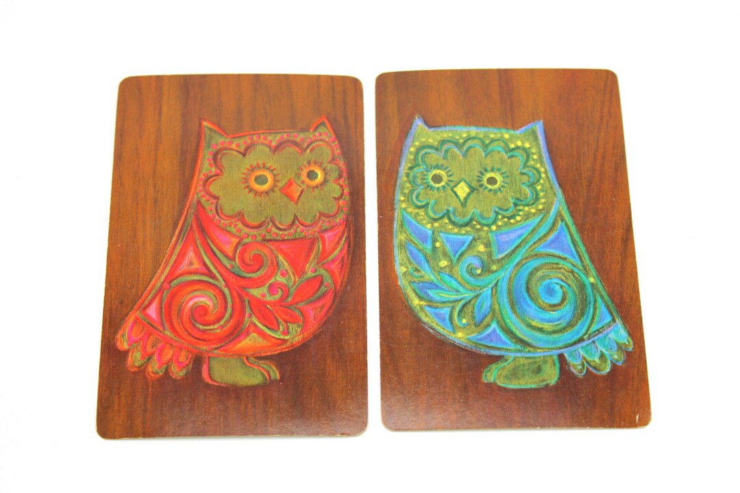 Vintage Owl Playing Cards - Etsy UK