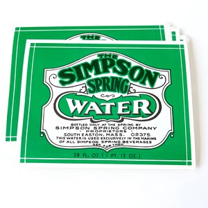 Vintage Spring Water Labels - Etsy
