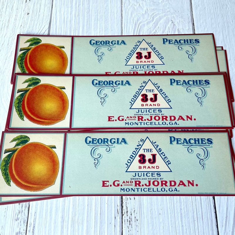 Peach Labels - Etsy