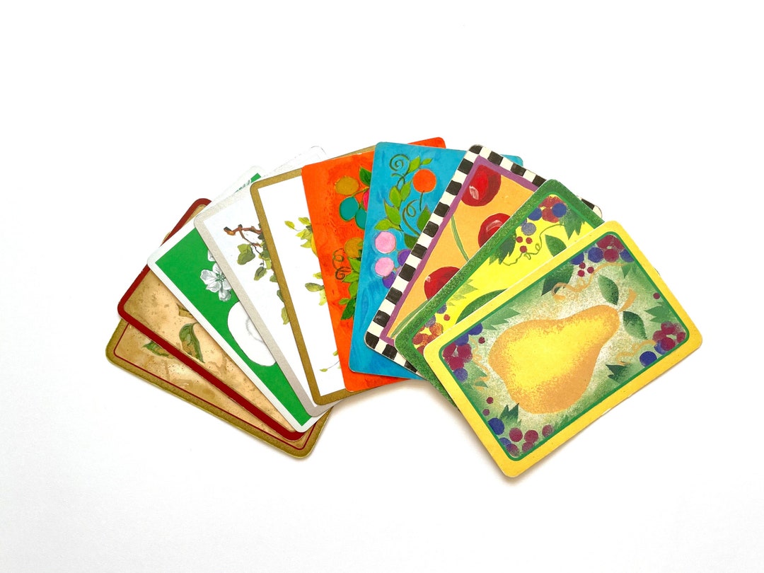 Vintage Fruit Playing Cards - Etsy