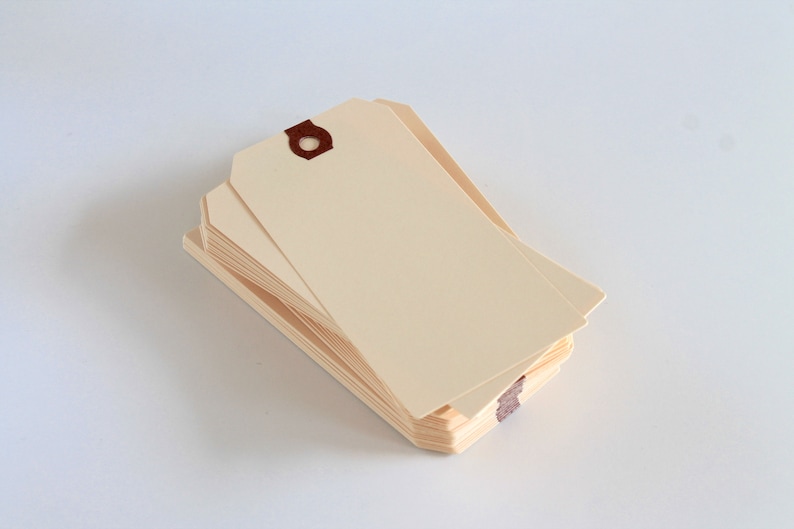 Reinforced Manila Tags - Etsy