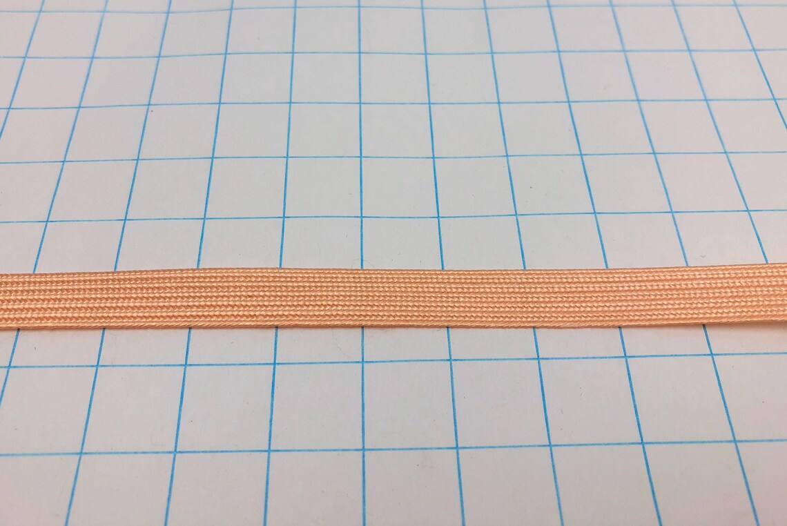 Vintage Flat Braid Trim Tea Rose 3/8 Wide | Etsy