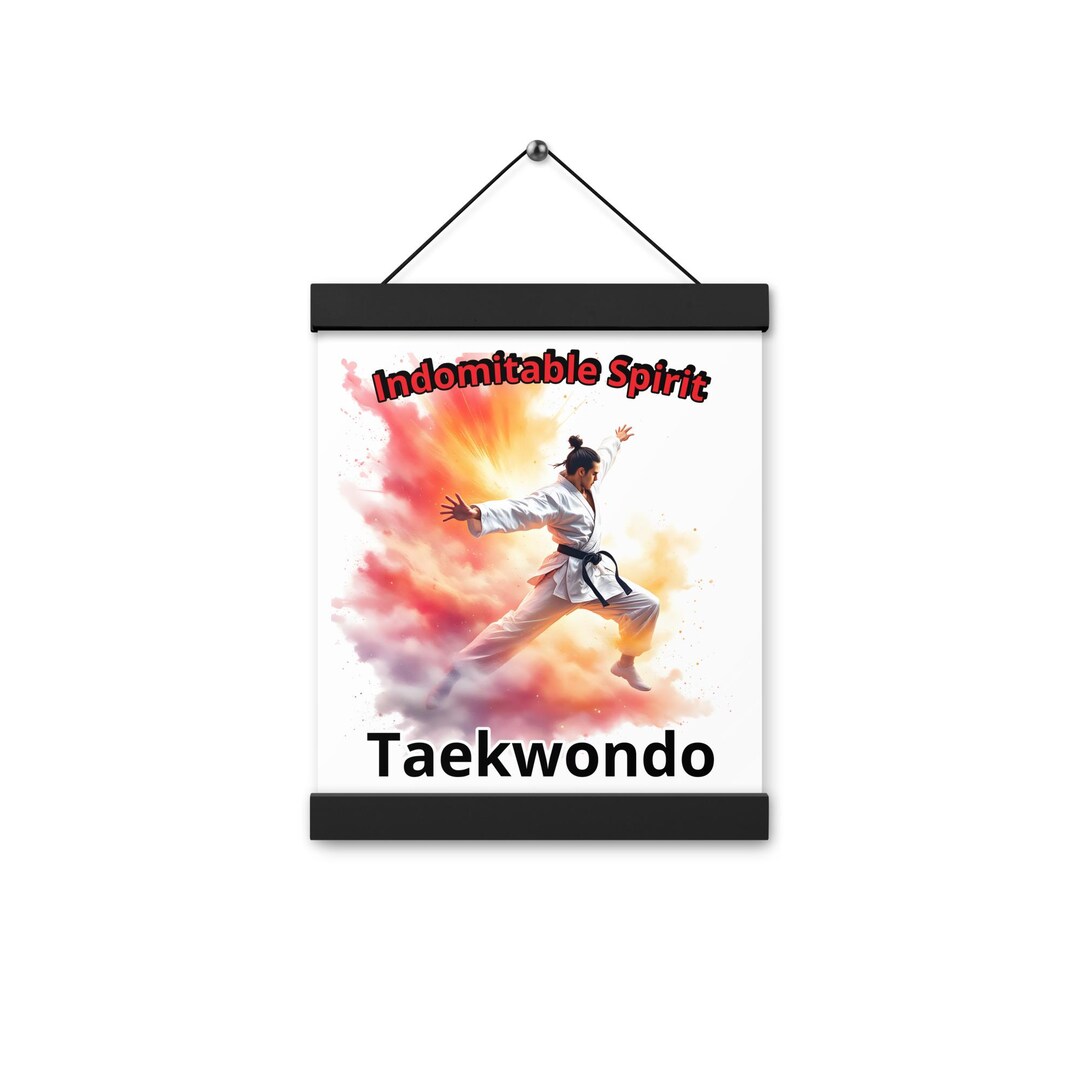 5 Tenets of Taekwondo: Indomitable Spirit Poster With Hangers - Etsy