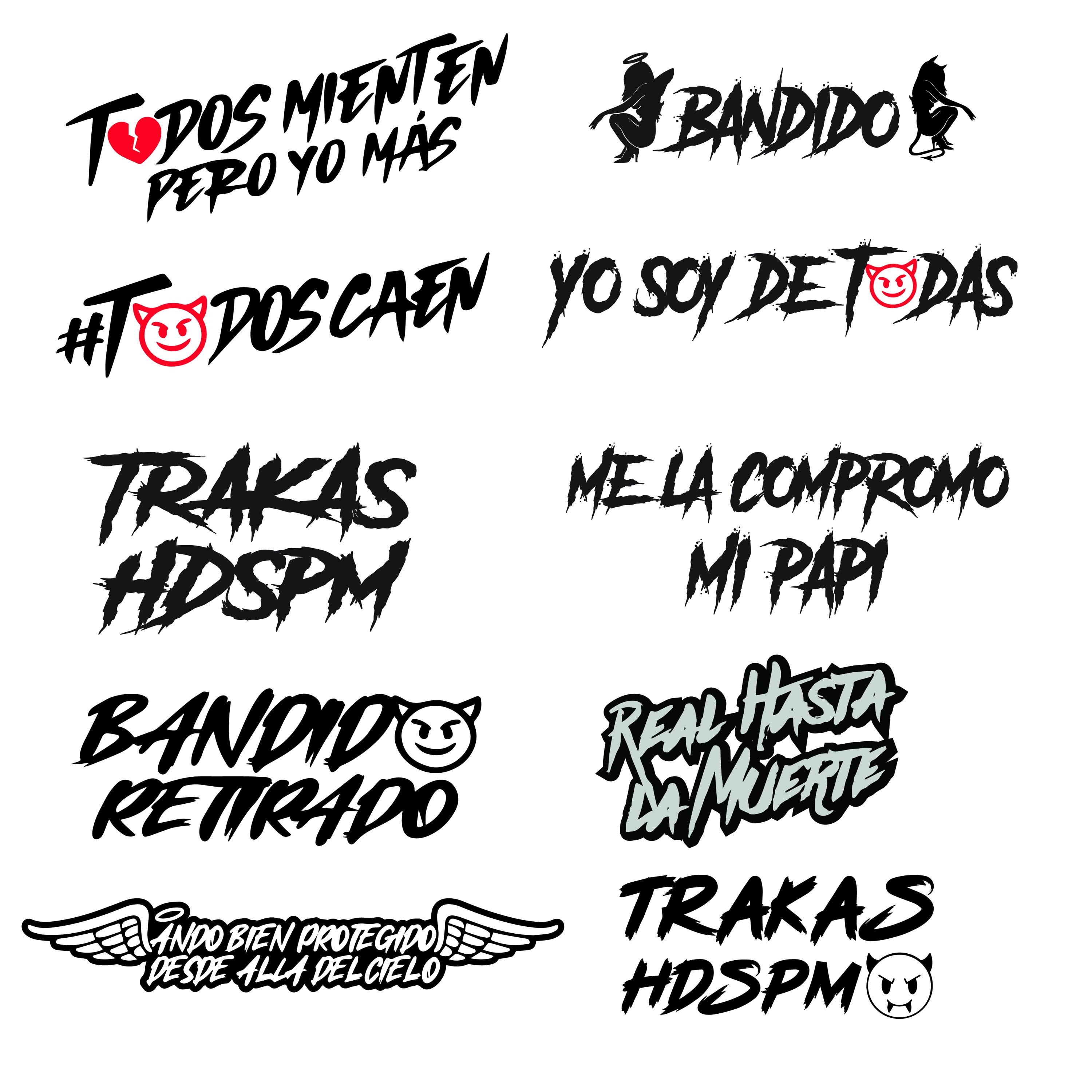 Trakas Pack-hdspm Png, AI, Cut Files for Silhouette, Instant Download ...