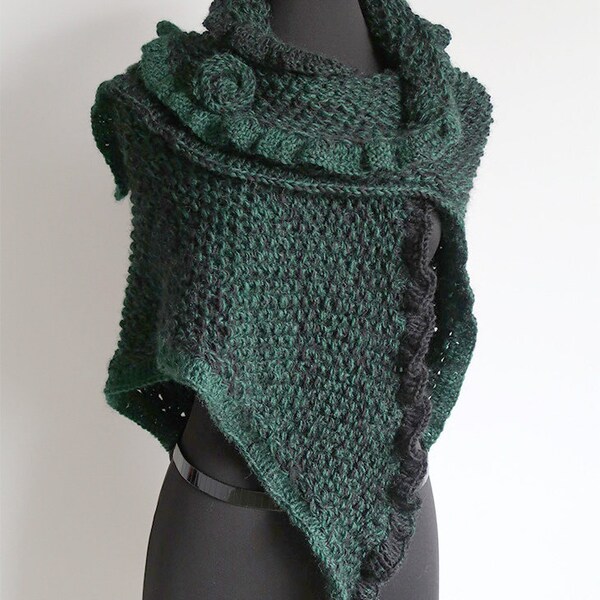 Ruffled Shawl - Etsy