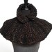 Knitted Black Capelet Cowl Turtleneck With Toggle Buttons - Etsy