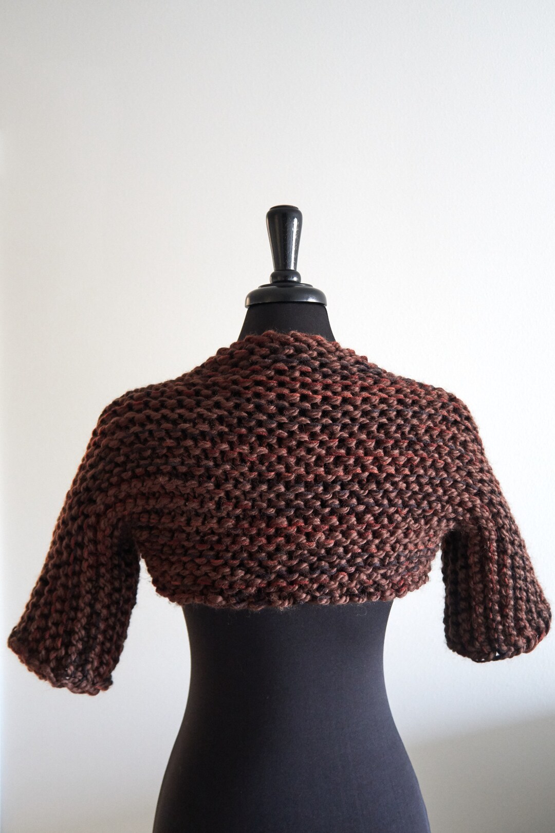 Outlander Knitted Claire's Shrug Bolero Sleeves Season 1 Dark Brown ...