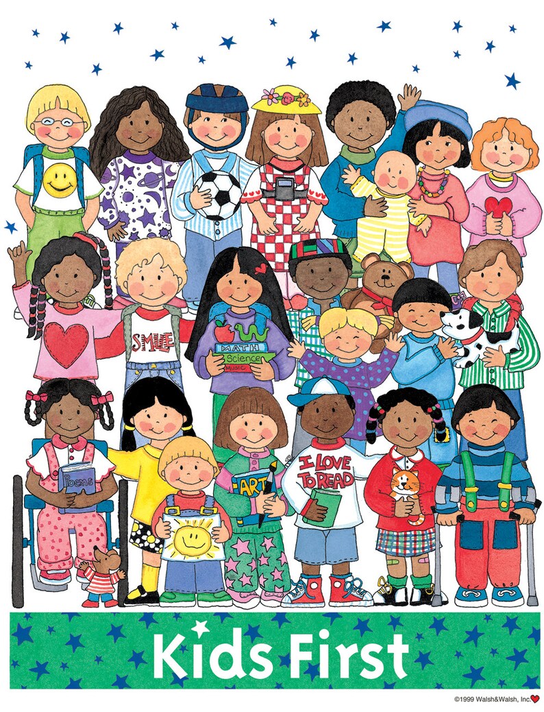 Kids First Water Color Poster - Etsy