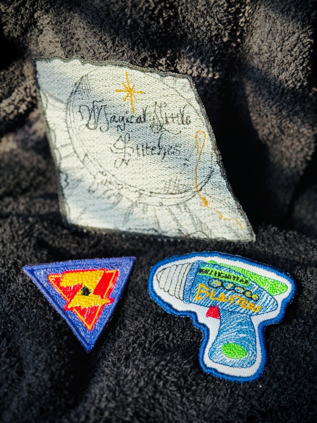 Astroblasters Inspired Embroidered Patch: Astro Blaster and Target - Etsy