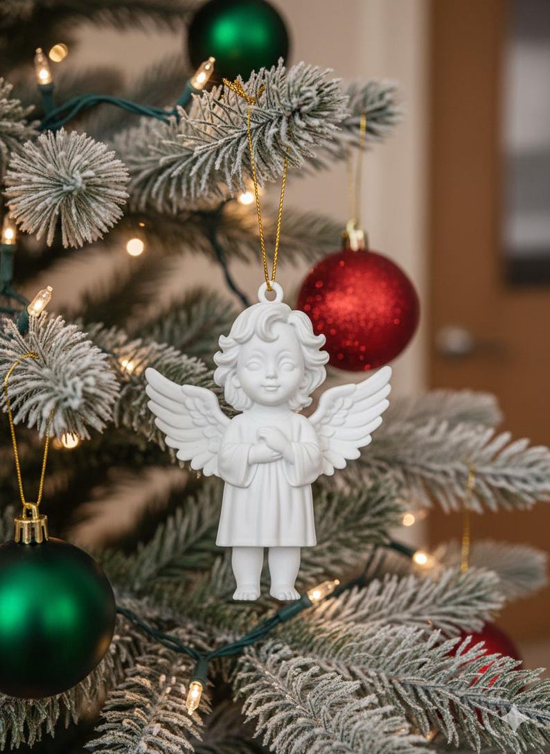 3D Printing Angels - STL Files - Christmas Ornaments (digital Download ...