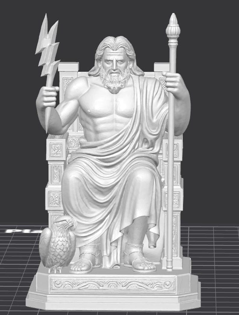 Greek Gods STL Bundle: 3D Printing Models (12 Olympian Pantheon) - Etsy