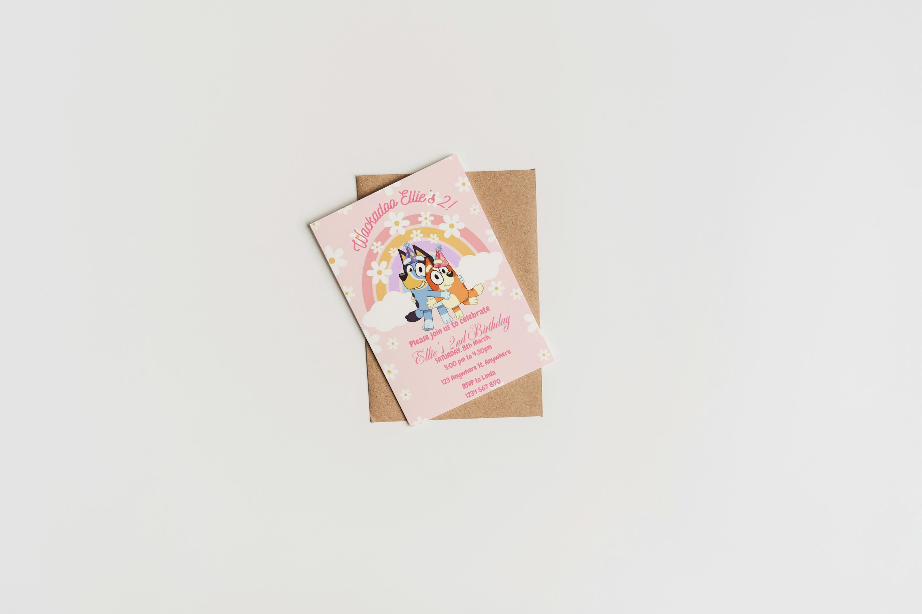 Bluey Wackadoo - Editable Birthday Invitation - Etsy