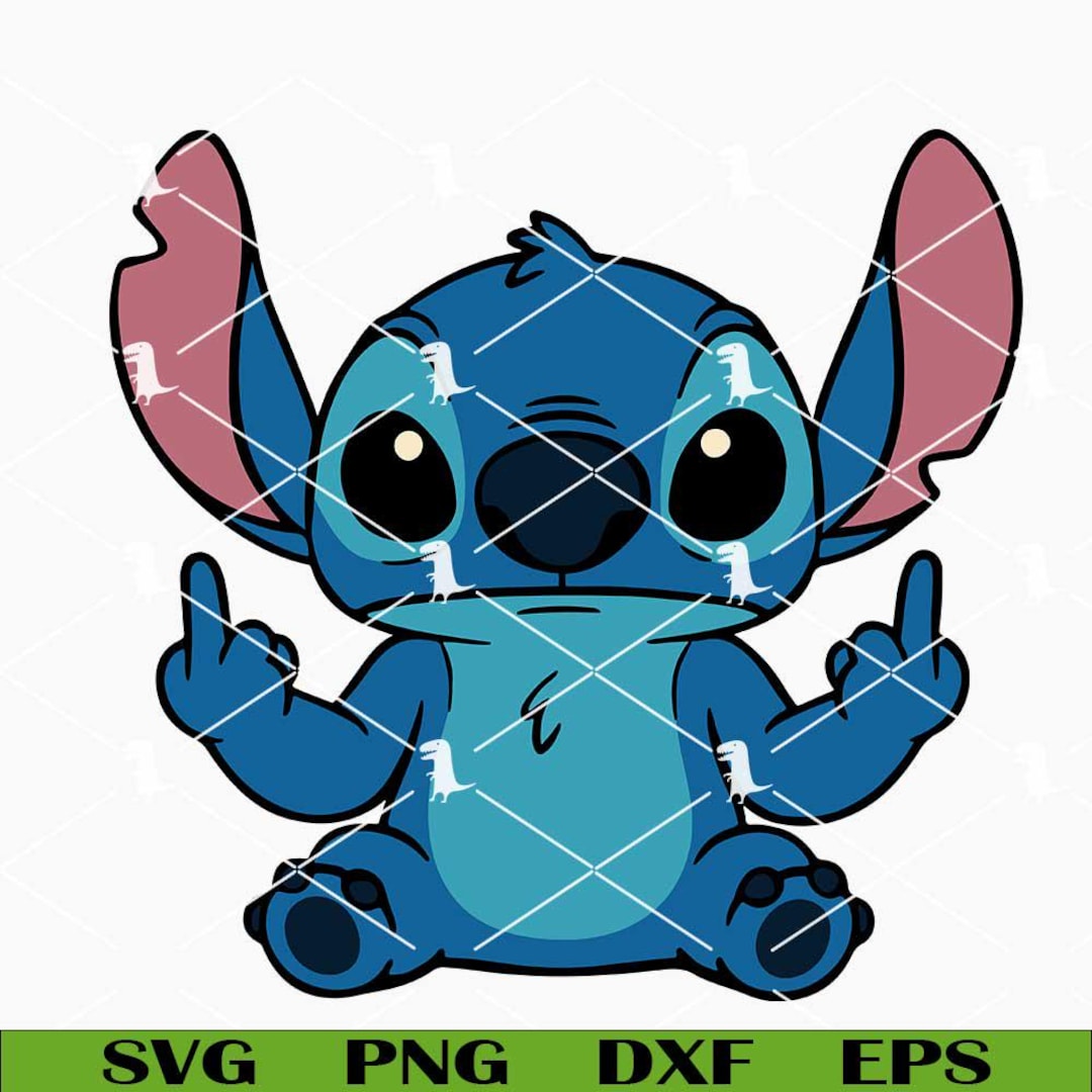 Blue Alien Middle Finger Svg Png, Funny Blue Cartoon Movie Svg, Vacay ...