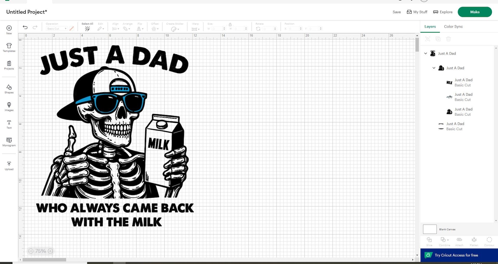 Just A Dad Who Always Came Back With the Milk SVG, Funny Dad SVG ...