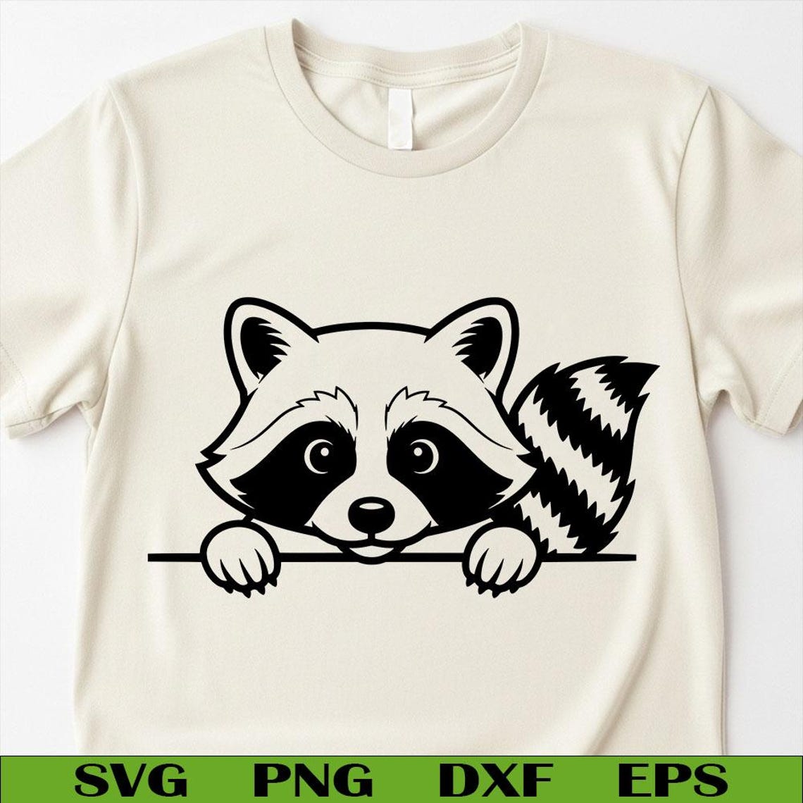 Raccoon Peeking Svg Png, Cute Raccoon Svg Cutting Files - Etsy