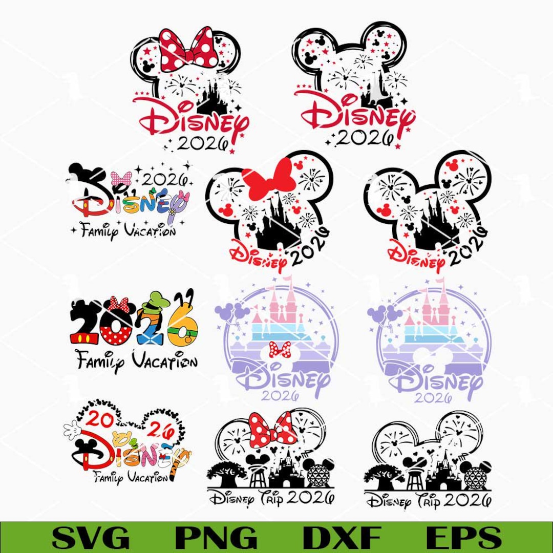 Family Vacation 2026 Svg Png Bundle, Family Trip 2026 Svg, Magical ...