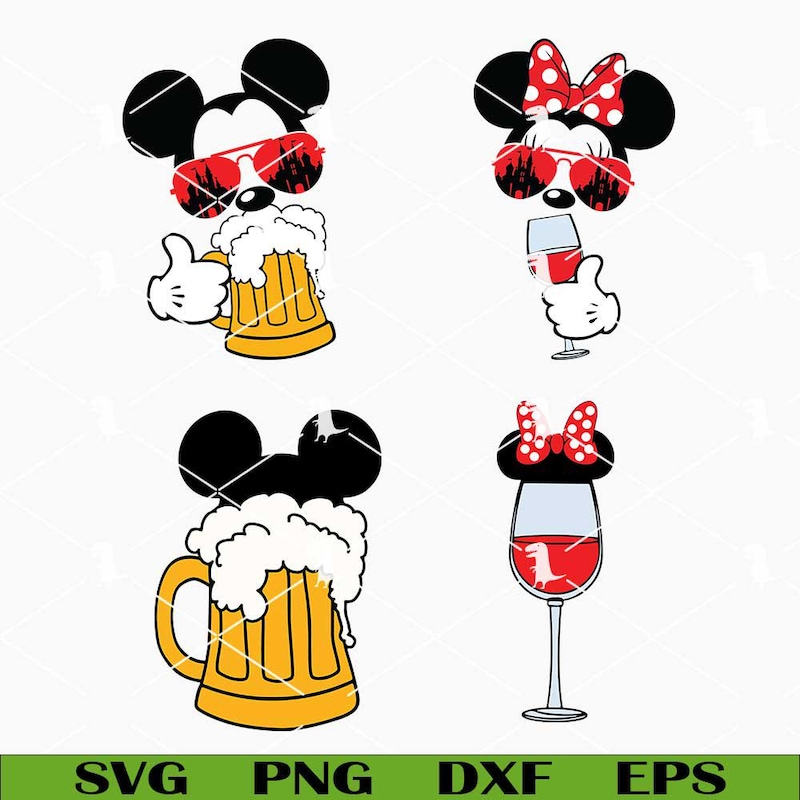 Mickey Beer Svg - Etsy