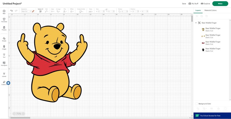Bear Middle Finger Svg Png, Funny Bear Cartoon Svg, Magical Kingdom Svg ...