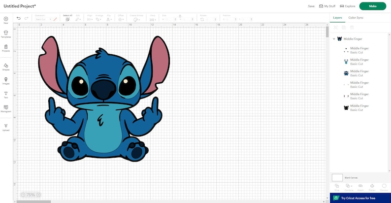 Blue Alien Middle Finger Svg Png, Funny Blue Cartoon Movie Svg, Vacay ...