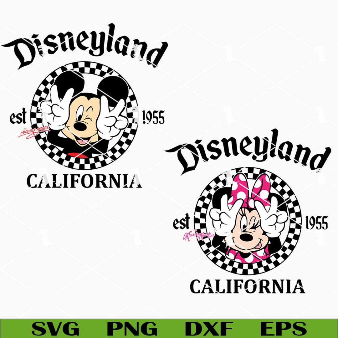Bundle Mouse Est 1955 Svg Png, Cartoon Magical Kingdom Svg, Family ...