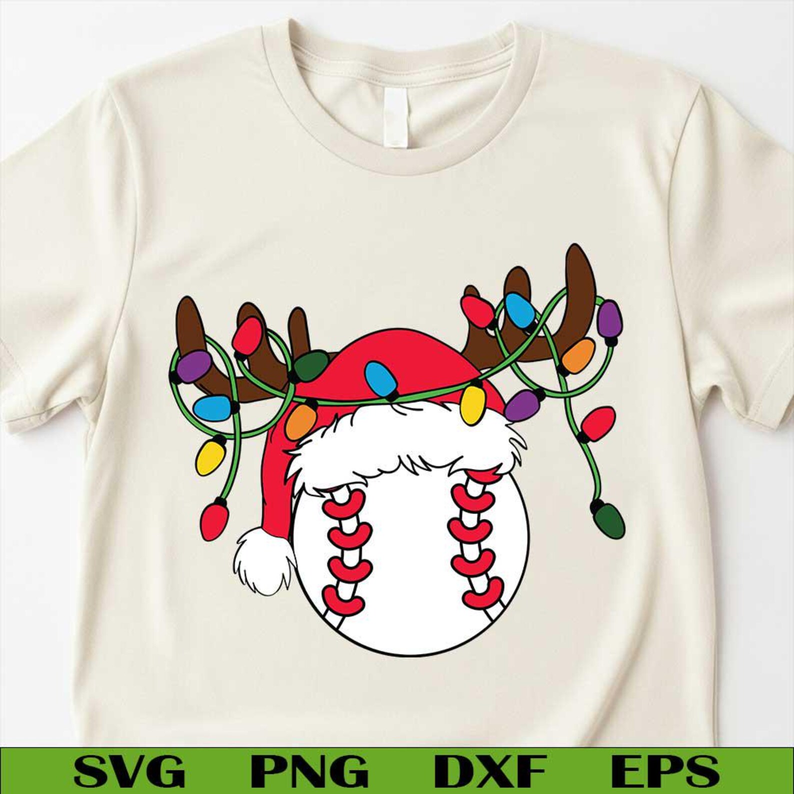 Baseball Santa Hat Svg Png, Baseball Christmas Svg, Holiday Svg Cricut ...