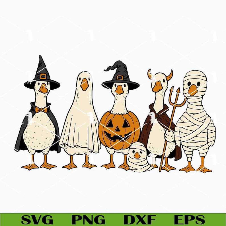 Halloween Goose Svg Png, Spooky Goose Svg, Ghost Goose Svg, Pumpkin ...
