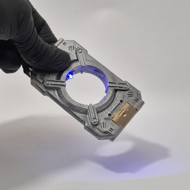 Halo Cortana Chip Replica With LED Light | 3D Printed Masterpiece for ...