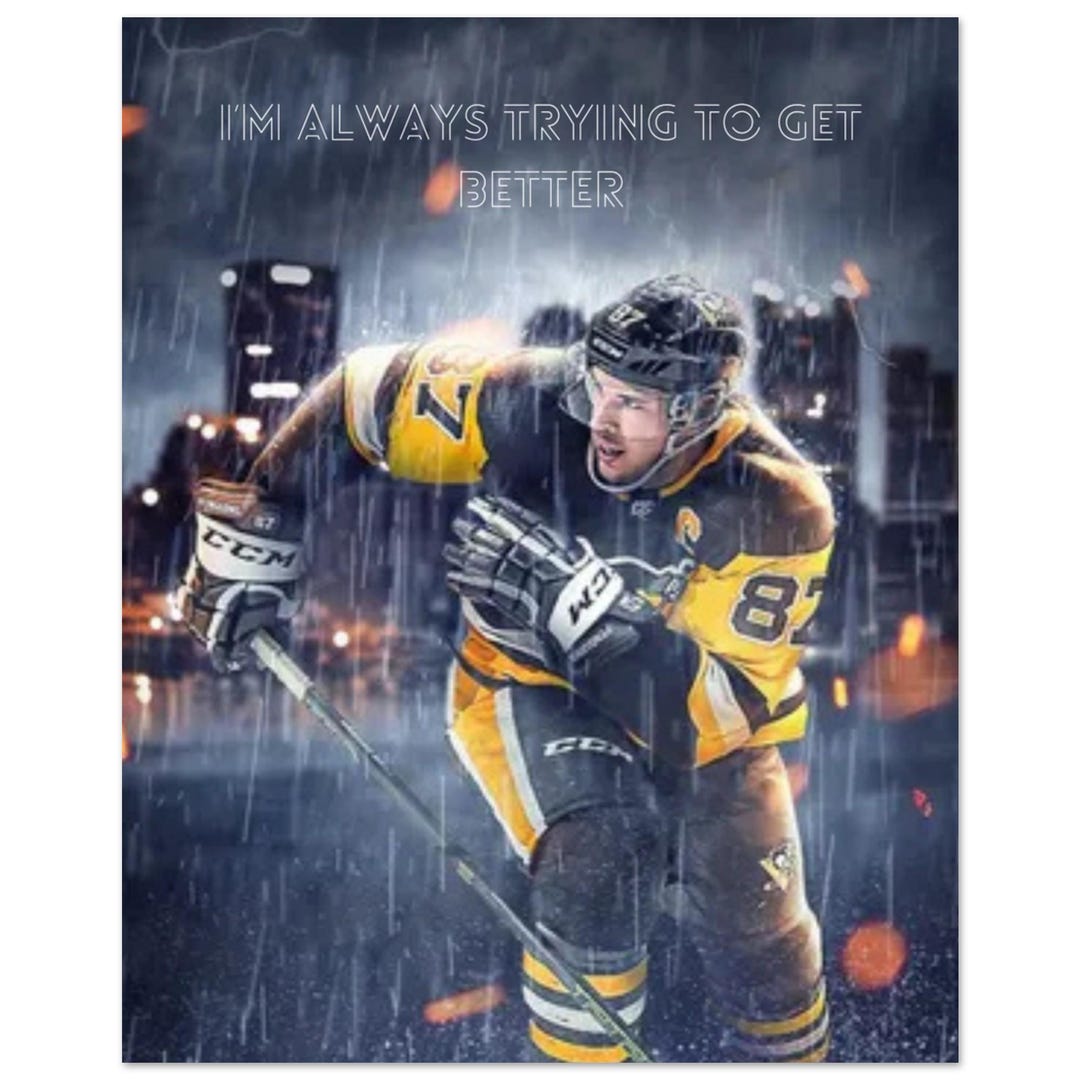 Sidney Crosby Classic Matte Paper Poster - Timeless Art for Hockey Fans ...