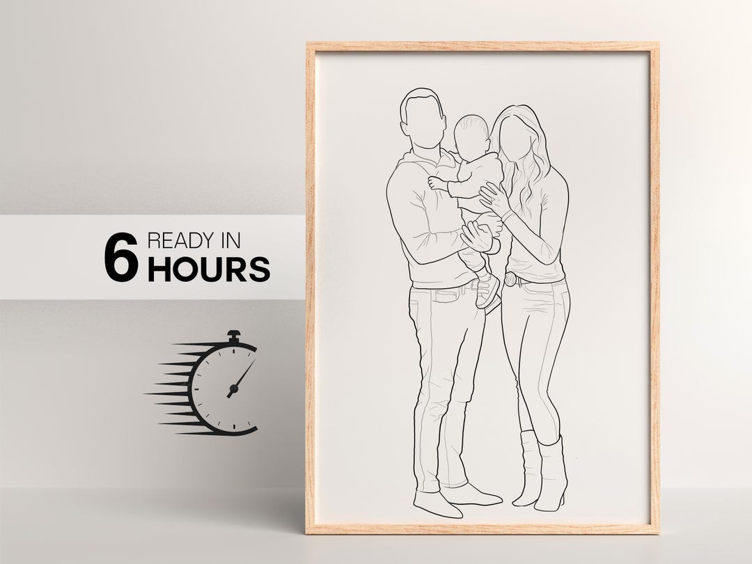 Custom Line Drawing, Custom Illustration, One Line Drawing, Anniversary ...