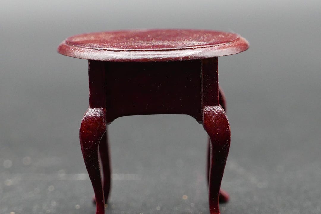 Concord Miniatures 1:12 Scale Oval Side Table – Dollhouse Furniture - Etsy