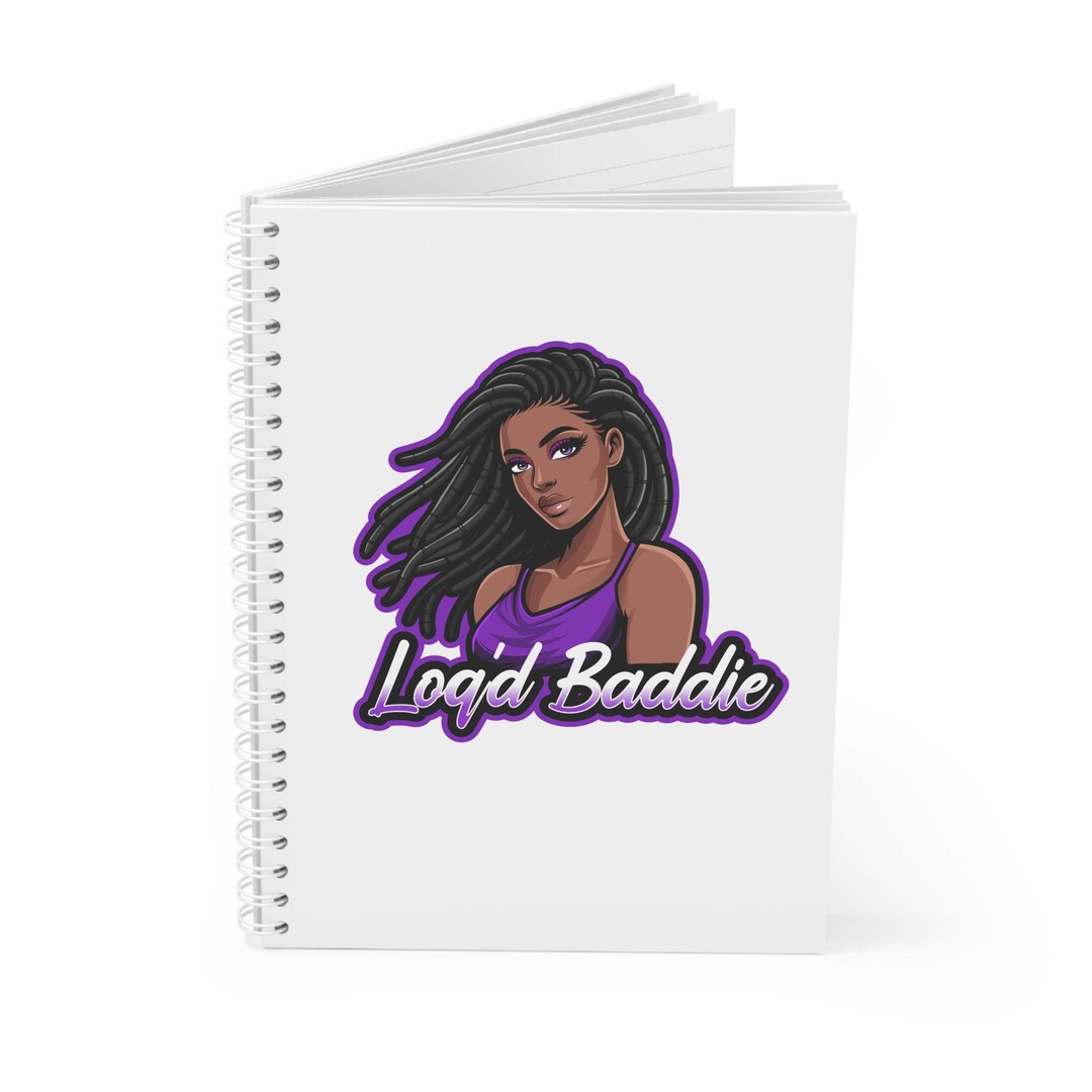 Loq'd Baddie Spiral Notebook White - Etsy