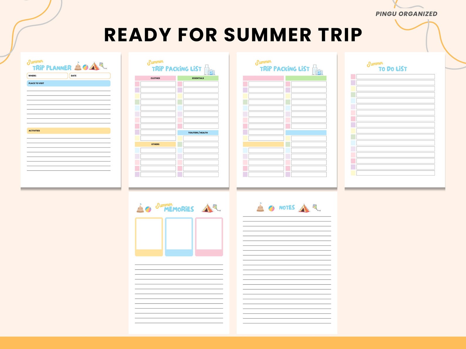 2025 Summer Planner Kids Chore Chart Template Reading Log Printable ...