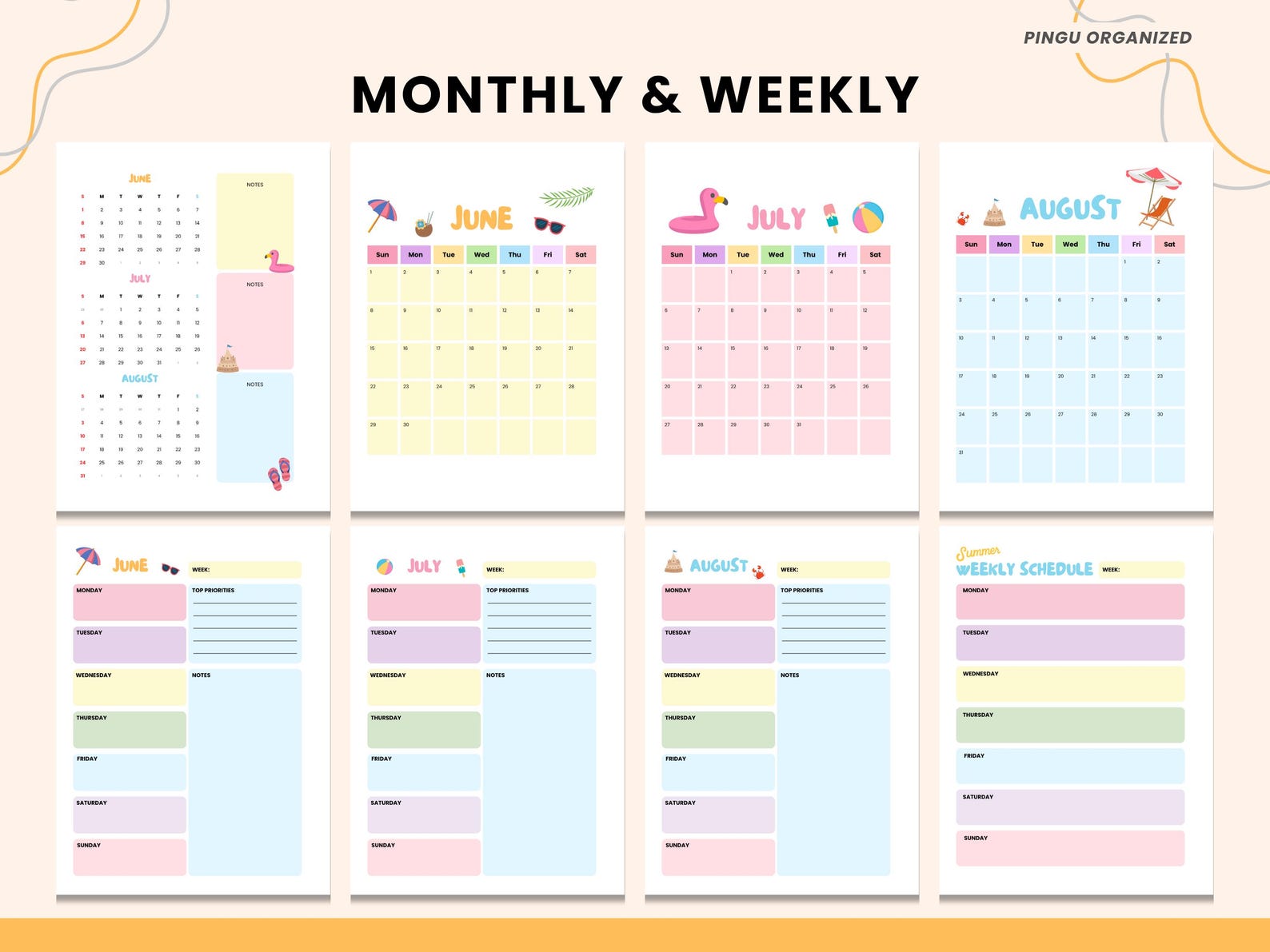 2025 Summer Planner Kids Chore Chart Template Reading Log Printable ...
