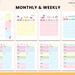 2025 Summer Planner Kids Chore Chart Template Reading Log Printable ...