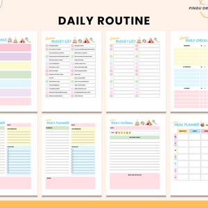 2025 Summer Planner Kids Chore Chart Template Reading Log Printable ...