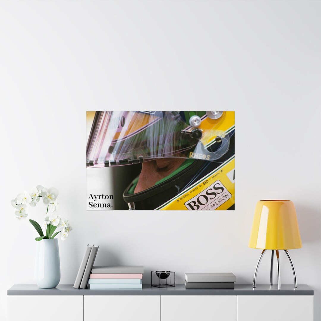 Ayrton Senna Wall Poster, Formula 1 Satin Print, Motorsport Racing Art ...