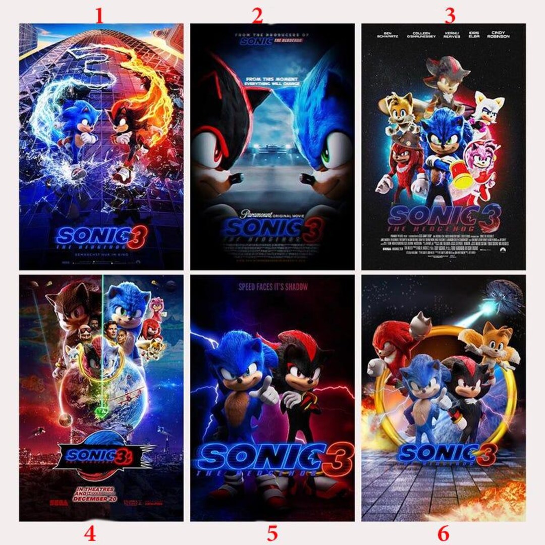 Sonic the Hedgehog 3 Adventure Animation Movie Poster, Gift Poster - Etsy