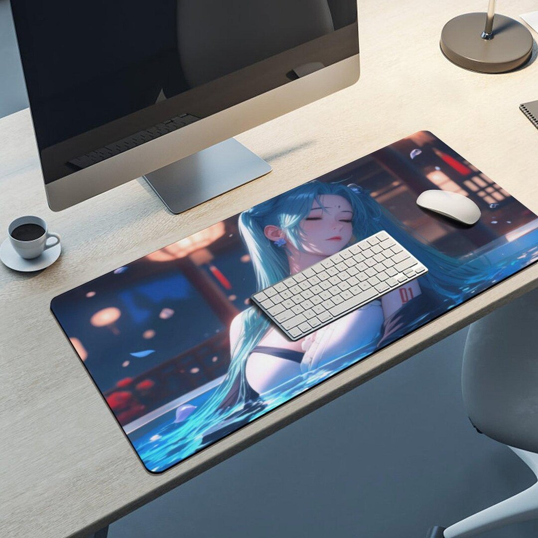 Hatsune Miku Aesthetic Gaming Mat - Kawaii Anime Mouse Pad Set, Non ...