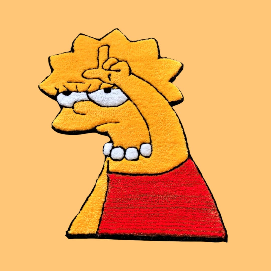 Lisa Simpson L Handmade Rug - Etsy